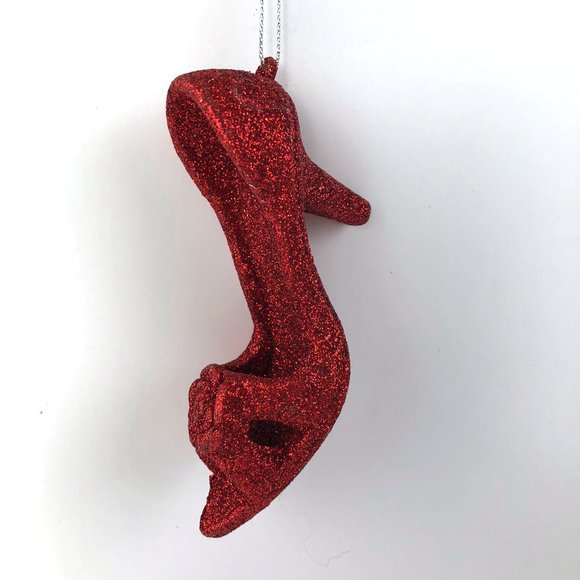 Unbranded | Holiday | Christmas Ornament Shoe Sandal Red Sparkly ...